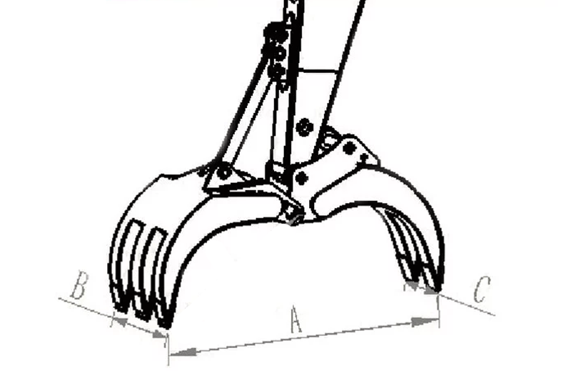 Customized Mechanical Grapples for Hydraulic Excavators Cranes
